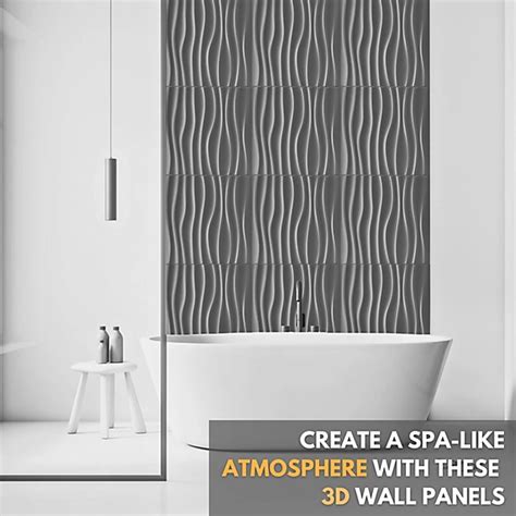 Decorative 3d Wall Panels 50x50cm Pack Of 6 Sheets Cover 16 15ft² 1 5m² Interior Cladding