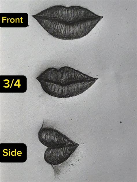 How To Draw Lips In 3d