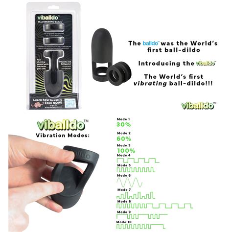Balldo Viballdo Set Black Vibrating Ballsack Dildo Pleasure Chest