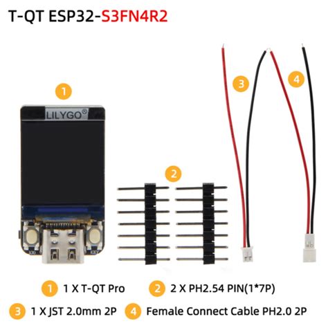 LilyGo T QT Pro ESP S M Flash Mit Inch Display Bastelgarage Elektronik Online Shop