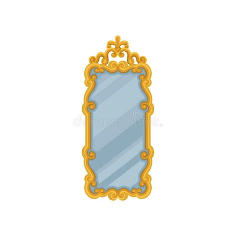 Rectangular Wall Clock Vector Icon Flat Isolated Stock Vector