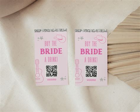 Buy The Bride A Drink Card Template Bachelorette Venmo Card Lets Get