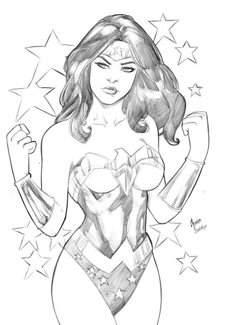 Wonder Woman 8x12 Original Art Drawing Pinup Page Sketch Dc Comics Wonder Woman 8x12 Original Art Drawing Pinup Page Sketch Dc Comics