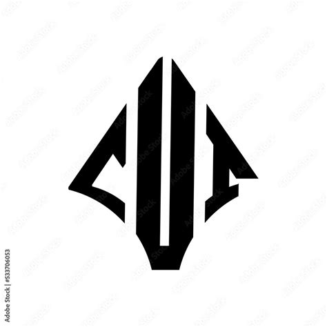 Cui Letter Logo Design Cui Modern Letter Logo With Black And White Background Cui Creative