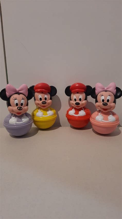 Weeble Mickey Mouse 1970s Wobble Push Wont Fall Down Vintage Etsy