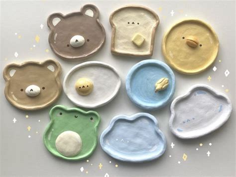 Jewelry Tray Clay Jewelry Cute Clay Arts And Crafts Plates