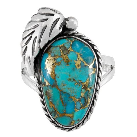 Matrix Turquoise Ring Sterling Silver R2623 C84
