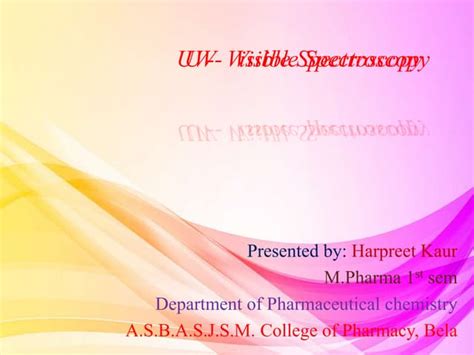 Spectrofluorimetry Pptx