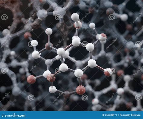 Cyclopentane Showing Carbon And Hydrogen Atoms Stock Illustration