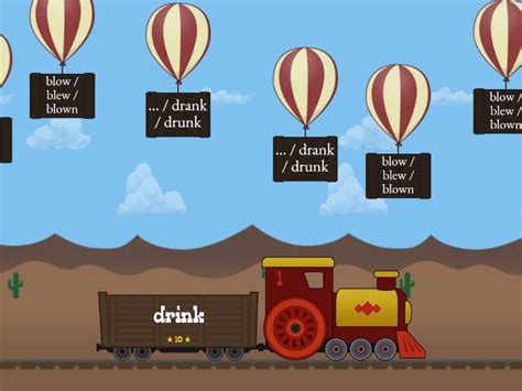 Look 5 U10 Irregular Verbs Rev Write Win Balloon Pop