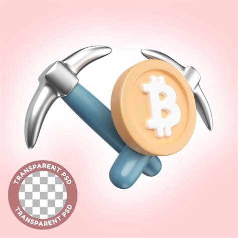 Premium Psd Crypto Mining 3d Illustration Icon