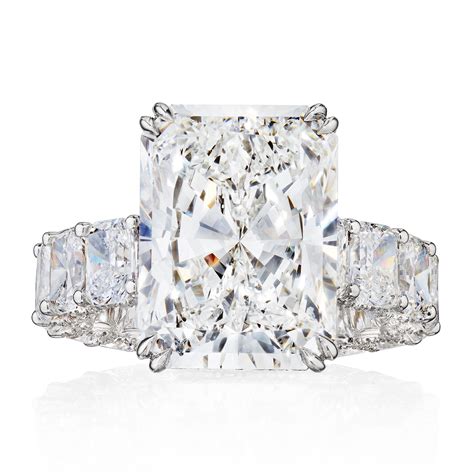 Gia Certified 10 Carat F Vs2 Radiant Diamond Engagement Ring Ashley