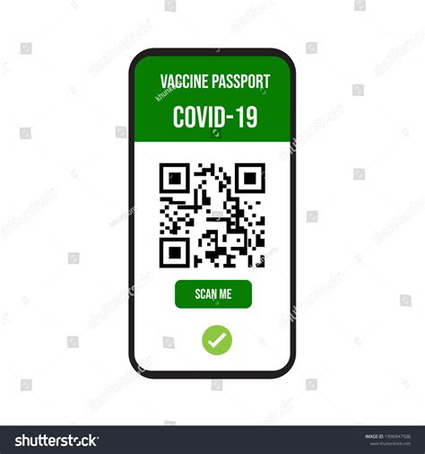 vector mobile phone mock qr code stock vector royalty free 1996947506