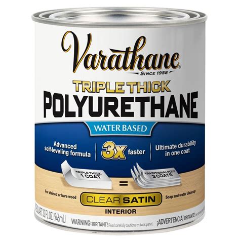 Varathane 1 Qt Satin Triple Thick Polyurethane 2 Pack 281543 The Home Depot