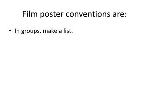 Film Poster Conventions And Analysis Pptx