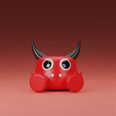 Devil Cute 3d 3d Model Cgtrader