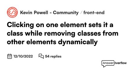 Clicking On One Element Sets It A Class While Removing Classes From