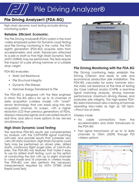 Pda Pdi Productdetail Pdf Deep Foundation Personal Digital Assistant
