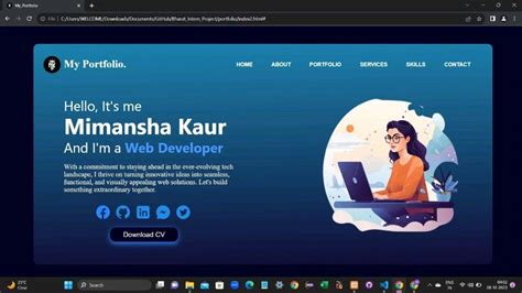 Mimansha Kaur On Linkedin Webdevelopment Html Css Internship