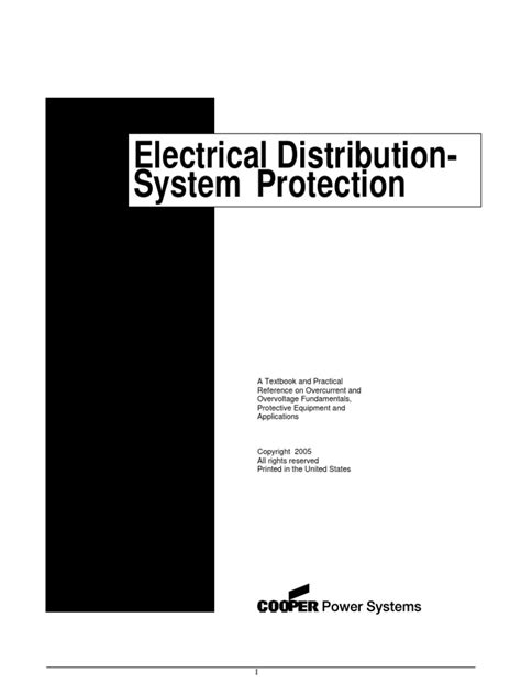 Electrical Distribution System Protection Cooper Pdf Fuse Electrical Relay