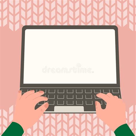 Hands Typing Text With Keyboard Laptop Screen Contains Important