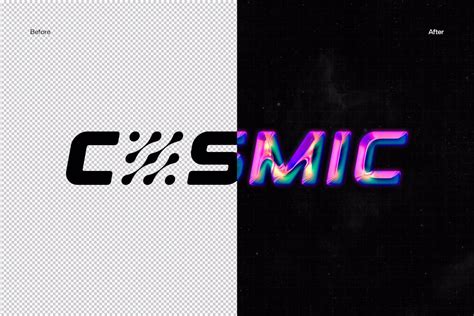 Alter Iridescent Chrome Effect Premium And Free Psd Mockup Store