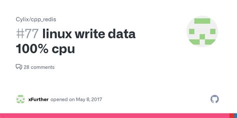 Linux Write Data Cpu Issue Cylix Cpp Redis GitHub