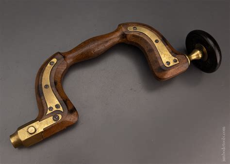 English Plated Brace With Ebony Head 105528 Jim Bode Tools
