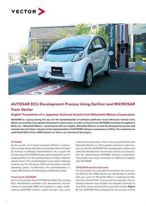 pdf autosar ecu development process using davinci and … · 2 ecu