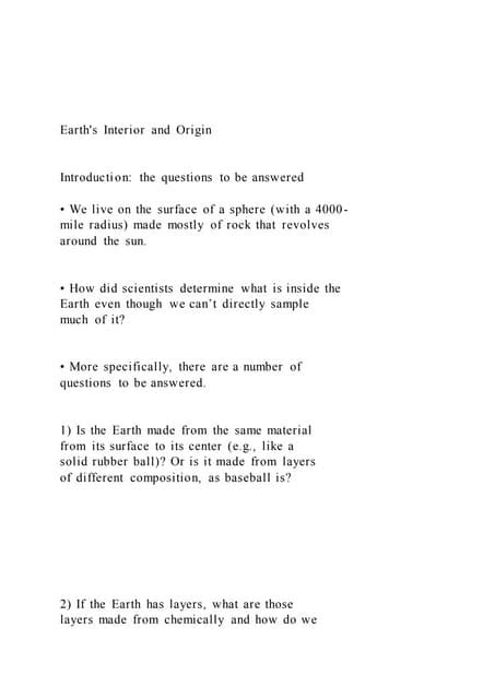 Earth Layers Density Pptx