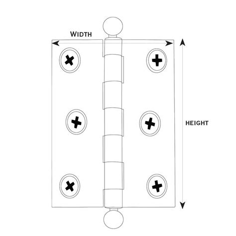 Butt Hinge Dimensions
