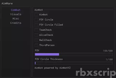 Universal Aimware Aimbot Esp More Scripts RbxScript