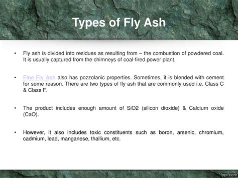 Ppt Fly Ash In Concrete Powerpoint Presentation Free Download Id