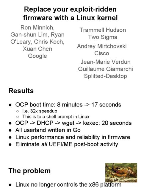 Replace Uefi With Linux Pdf Computer Architecture Computer Hardware