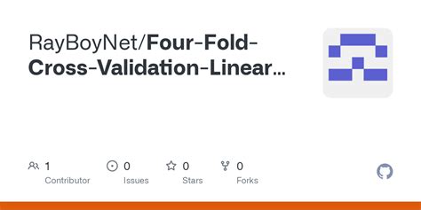 Github Rayboynetfour Fold Cross Validation Linear Regression