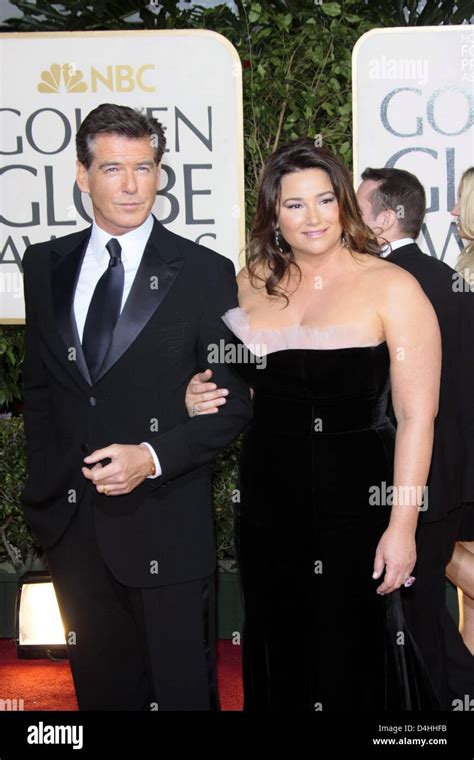 Actor Pierce Brosnan And His Wife Keely Shaye Smith For The 66th Stock
