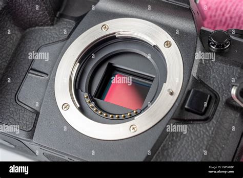 Close Up Of A Camera Cmos Imaging Sensor Electrical Contacts And