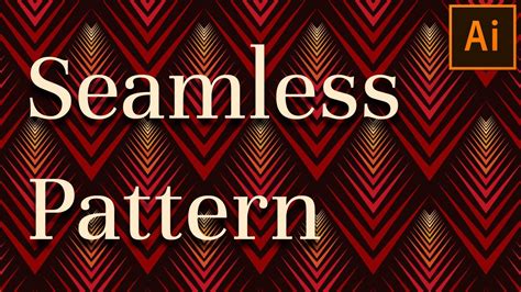 How To Make Seamless Pattern Illustrator Tutorial Youtube