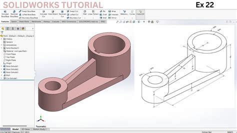 SolidWorks 3D Modeling Tutorial: Ex 22 - YouTube