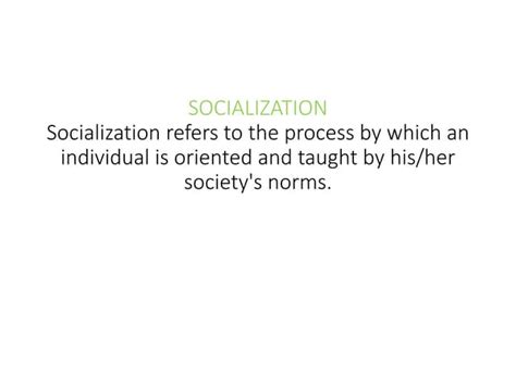 Socialization Report And Presentation Pptx Socialization Report And Presentation Pptx