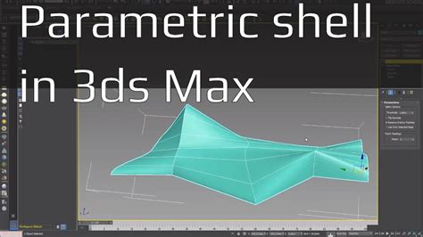 3d Tutorial Parametric Shell Design In 3ds Max Very Simple Youtube