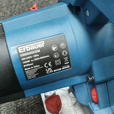 Pre Owned Erbauer Erbauer Erb690csw Corded Electric Brushed Plunge Saw