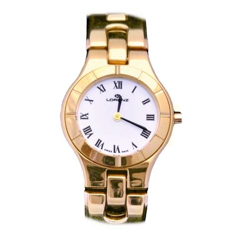 Orologio Donna Lorenz In Acciaio Dorato Con Quadrante Bianco