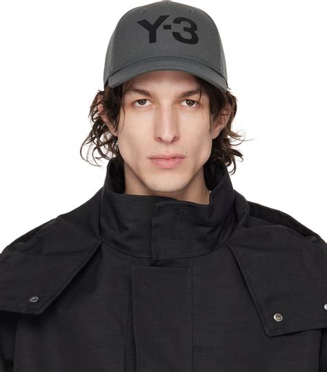 Y 3 Gray Logo Cap Y 3