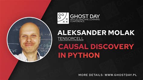 causal discovery in python aleksander molak lingaro ghost day amlc 2022 youtube