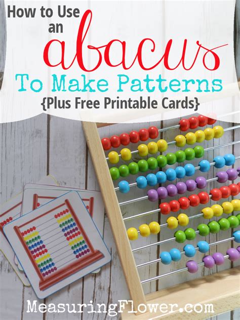 How To Use An Abacus To Make Patterns Plus FREE Printable Cards