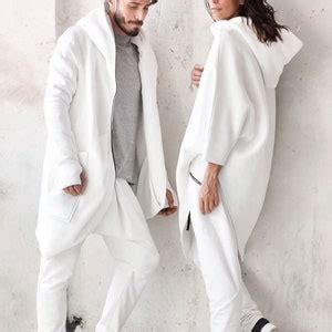 New Hooded Romantic Poncho Extravarant Off White Asymmetric Hoodie