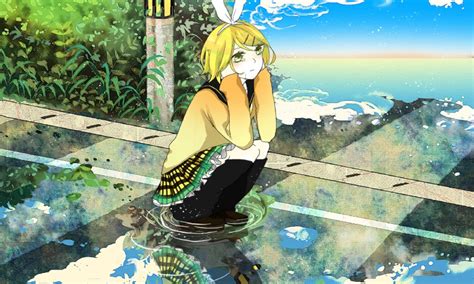 Kagamine Rin Vocaloid Drawn By Miyake Achi Danbooru