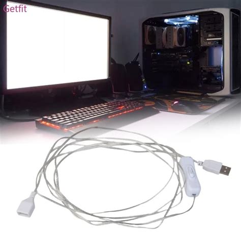 Getf สายต่อ Usb ชายหญิงแถบไฟ Usb พัดลม Usb สายชาร์จพร้อมโดยไม่ต้องสลับ Shopee Thailand