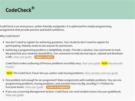 Codecheck Tracer Programming24 School